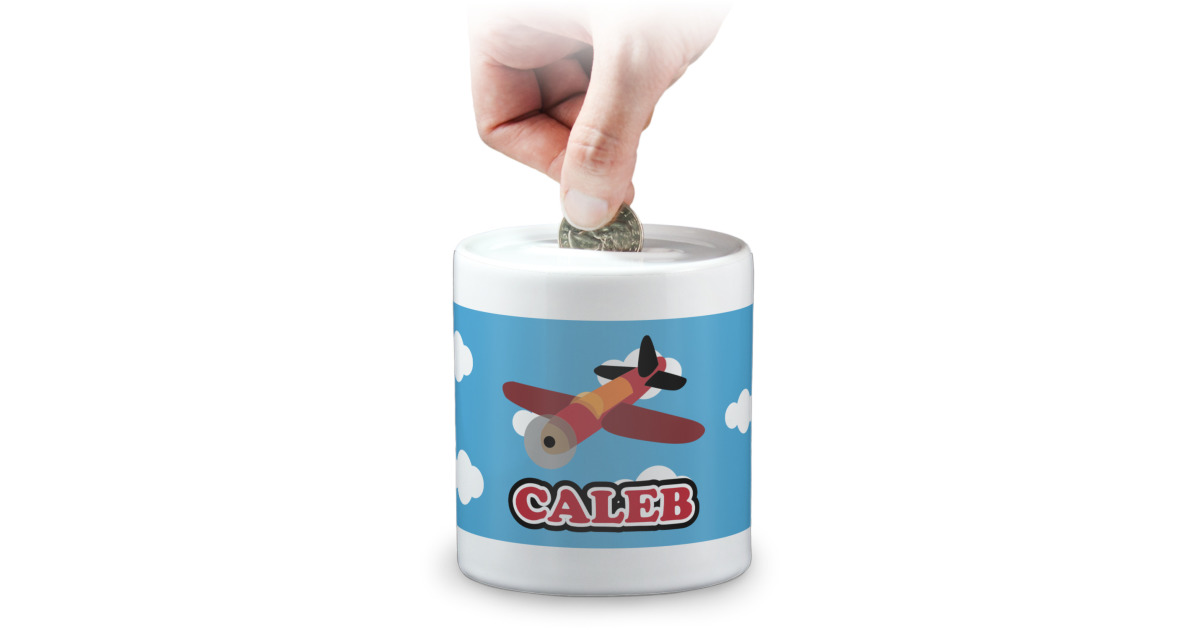 Custom Airplane Coin Bank (Personalized) | YouCustomizeIt
