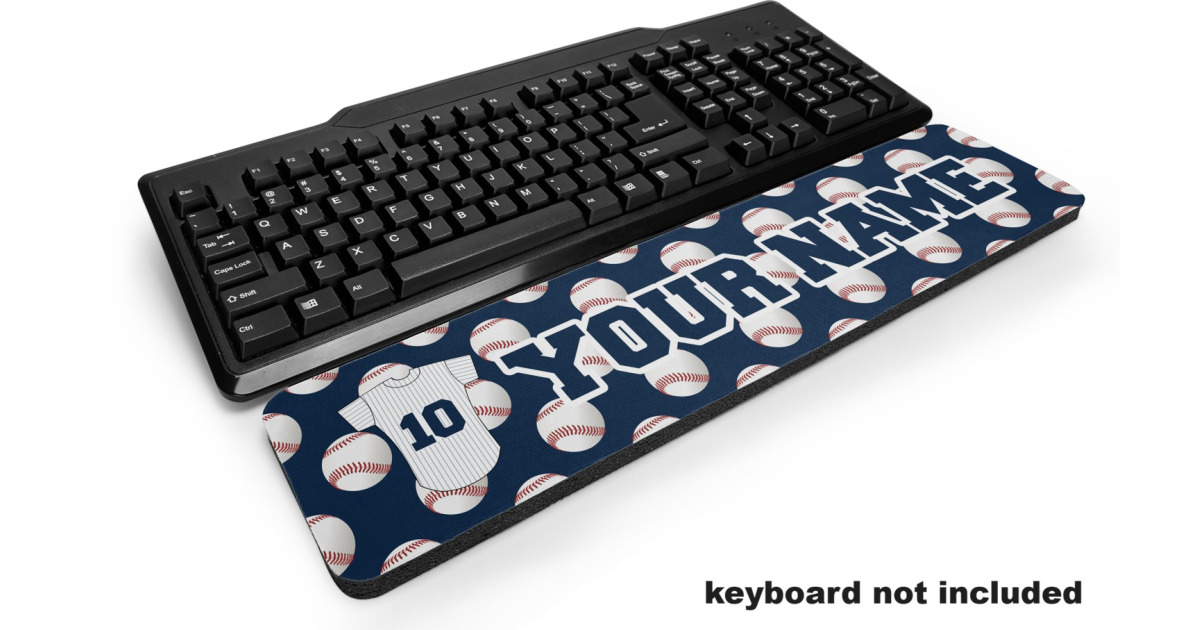 Custom Baseball Jersey Keyboard Wrist Rest (Personalized) | YouCustomizeIt