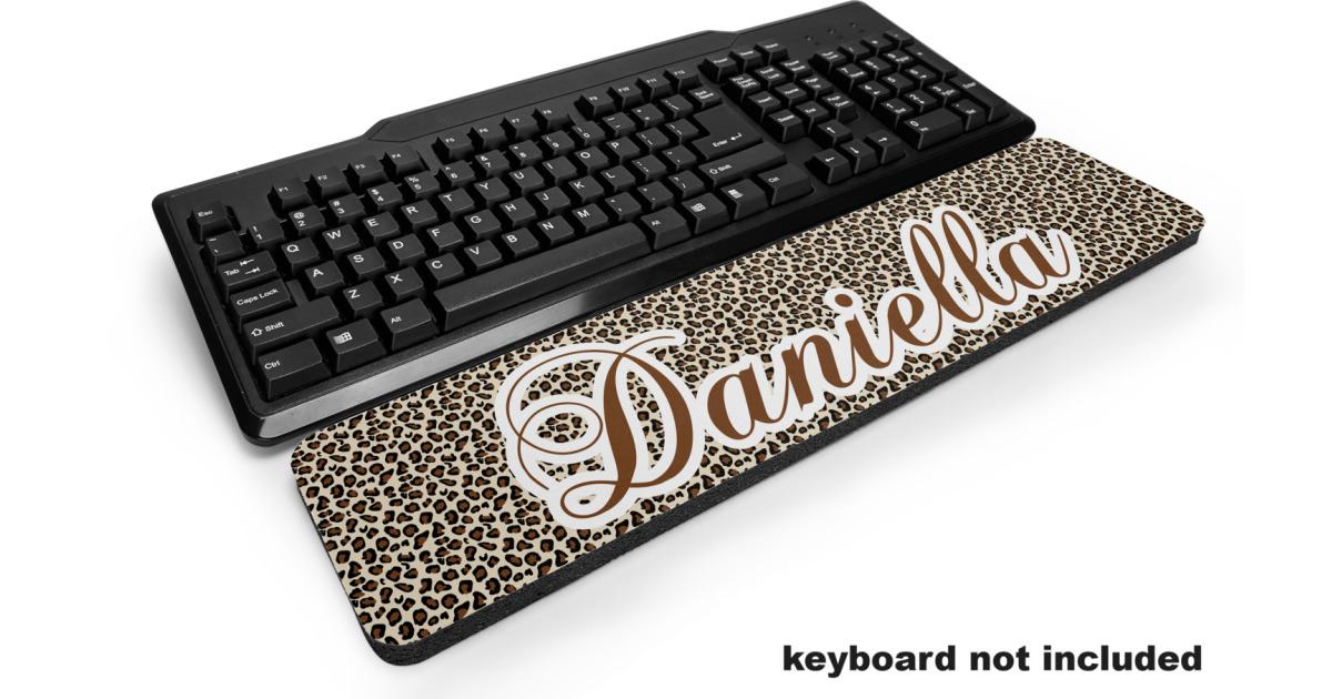 Custom Leopard Print Keyboard Wrist Rest (Personalized) | YouCustomizeIt