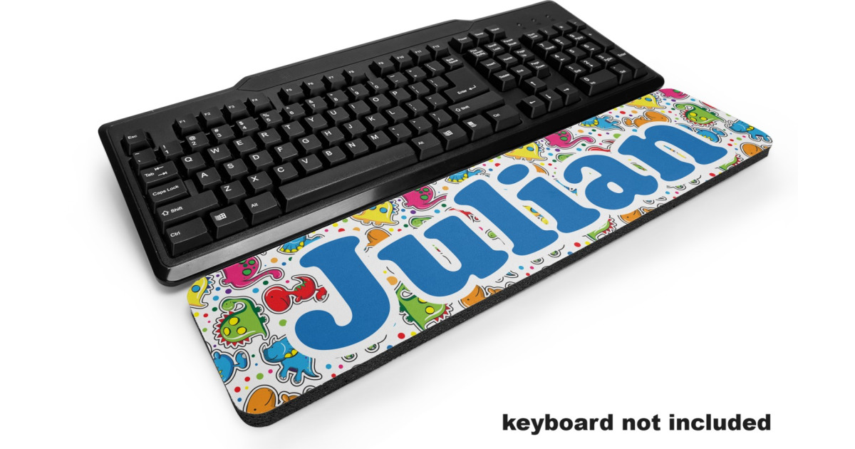 Custom Dinosaur Print Keyboard Wrist Rest (Personalized) | YouCustomizeIt