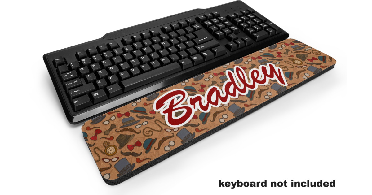 Custom Vintage Hipster Keyboard Wrist Rest (Personalized) | YouCustomizeIt