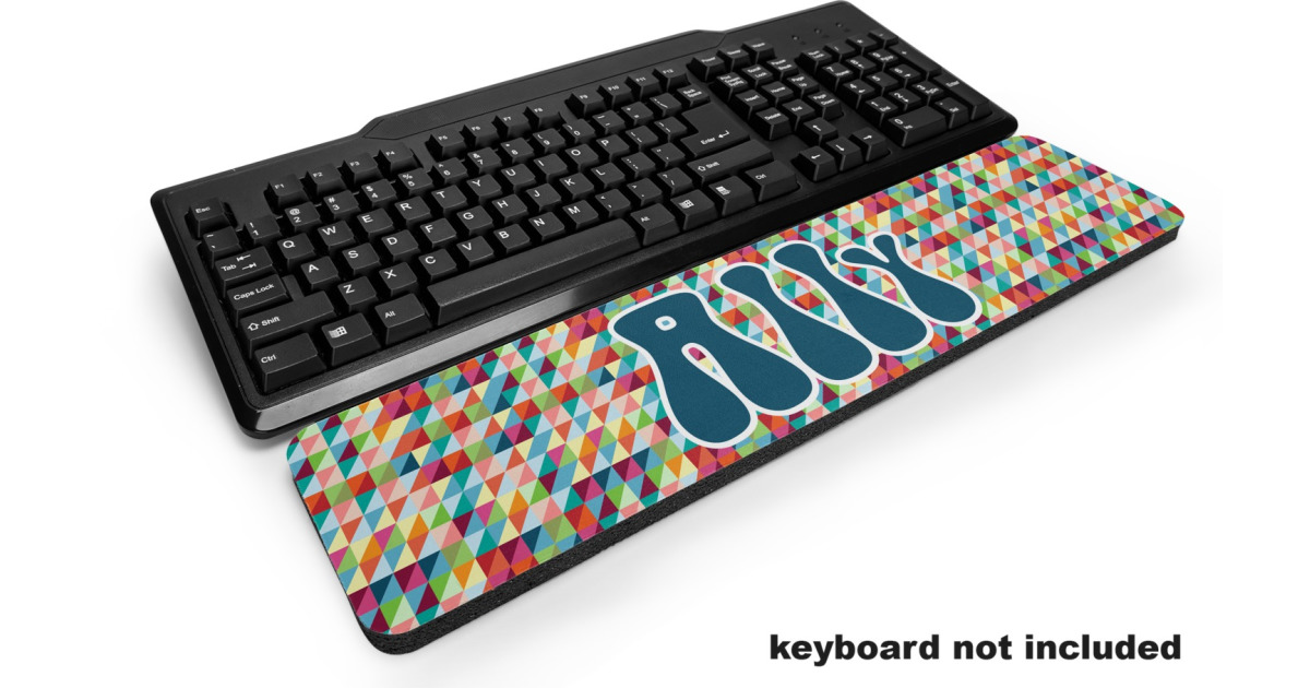 Custom Retro Triangles Keyboard Wrist Rest (Personalized) | YouCustomizeIt