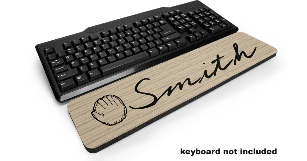 Custom Retro Baseball Keyboard Wrist Rest (Personalized) | YouCustomizeIt