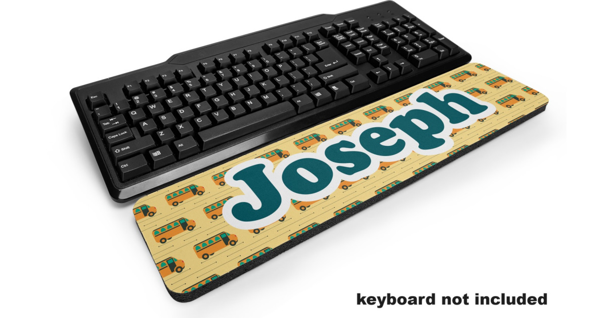Custom School Bus Keyboard Wrist Rest (Personalized) | YouCustomizeIt