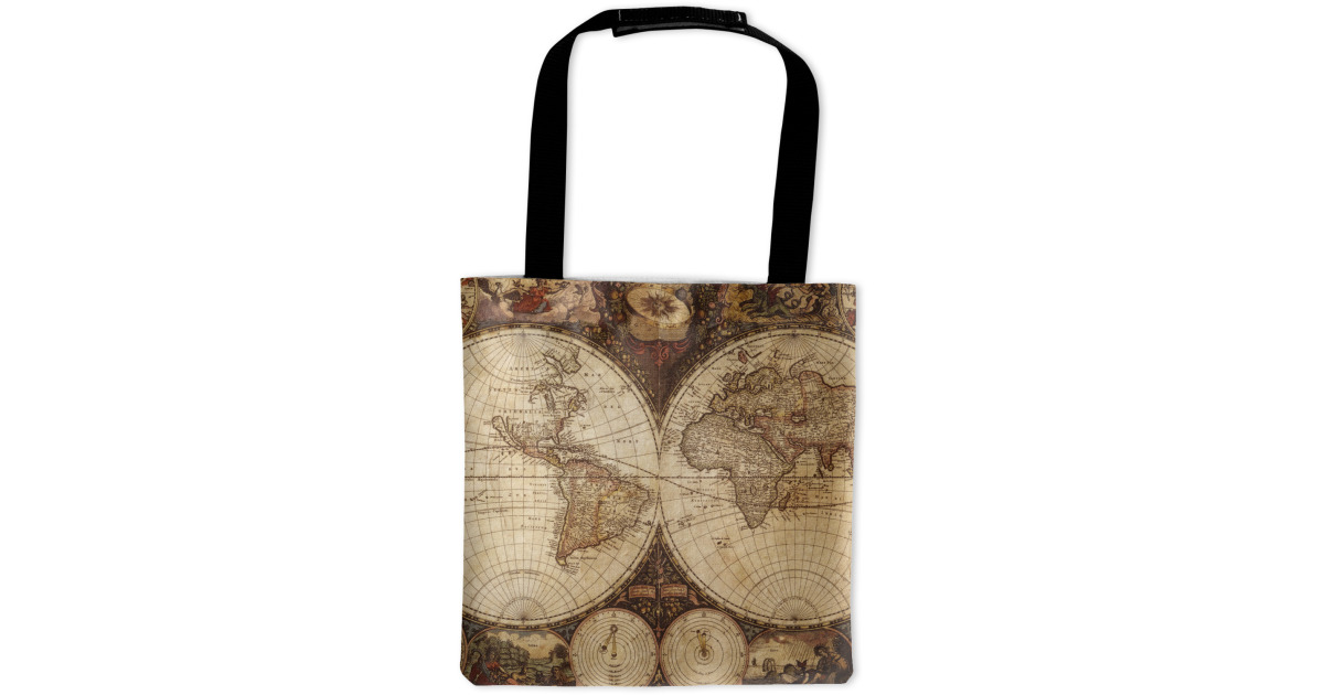 Custom Vintage World Map Auto Back Seat Organizer Bag | YouCustomizeIt