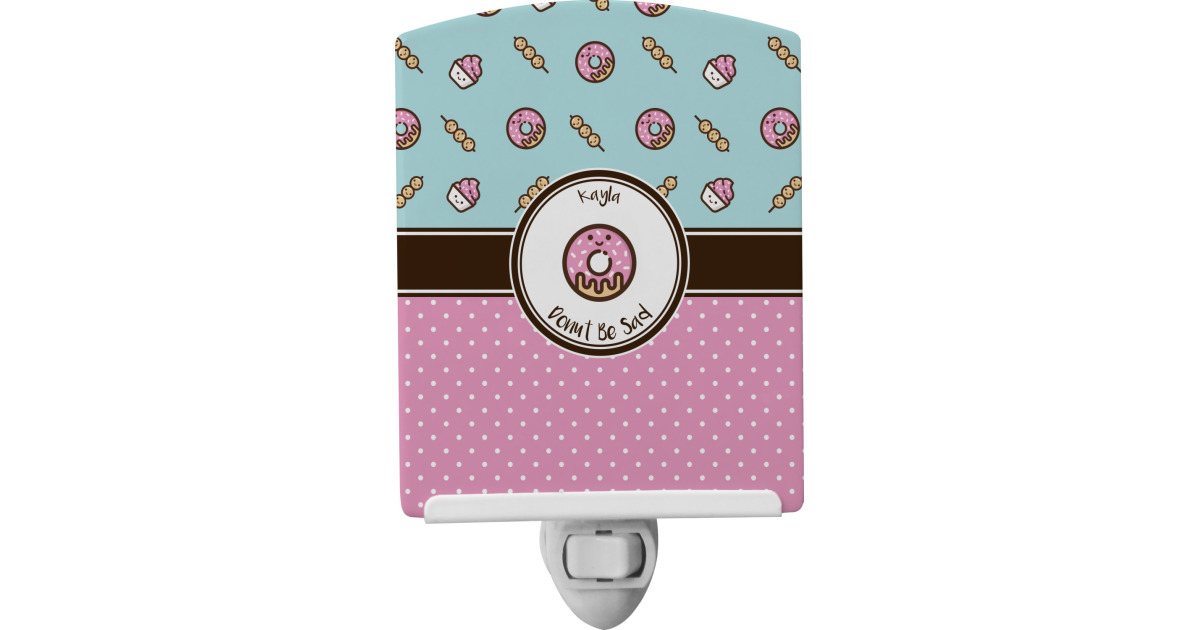 Custom Donuts Ceramic Night Light (Personalized) | YouCustomizeIt