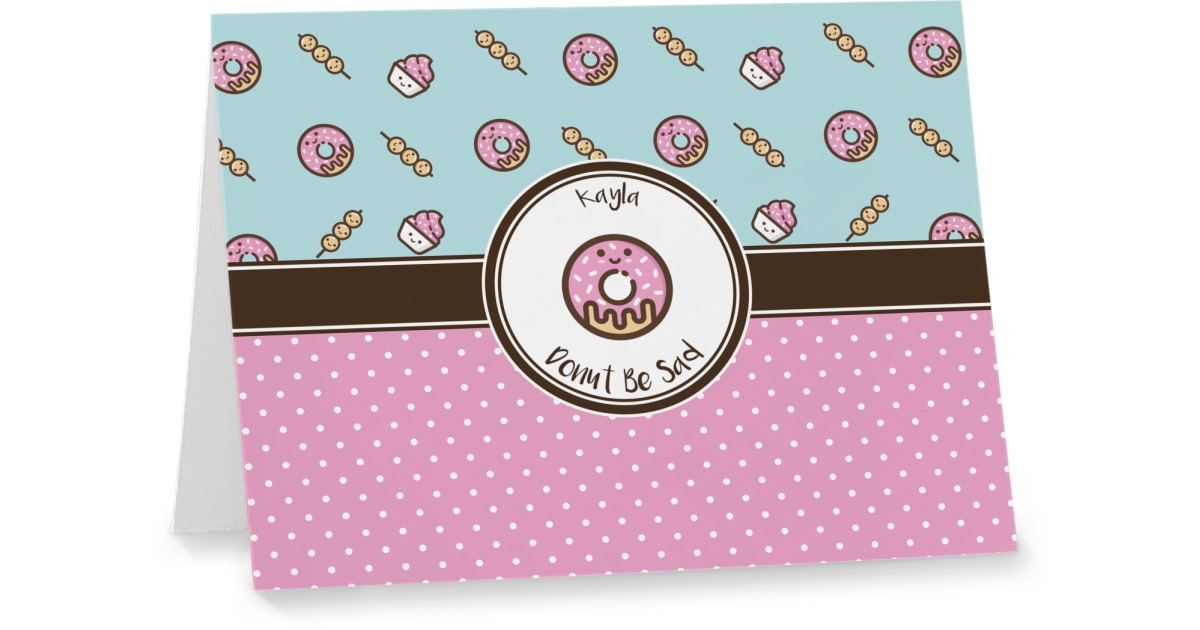 Custom Donuts Note cards (Personalized) | YouCustomizeIt