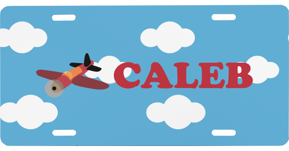 Custom Airplane Front License Plate (Personalized) | YouCustomizeIt