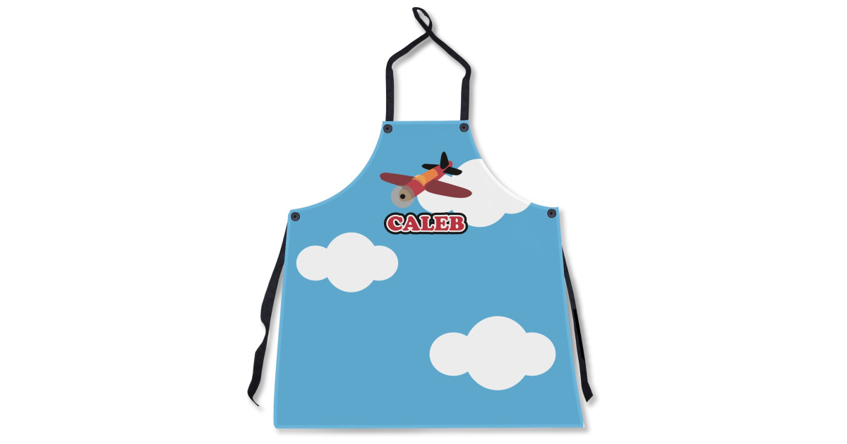 Custom Airplane Apron Without Pockets w/ Name or Text | YouCustomizeIt