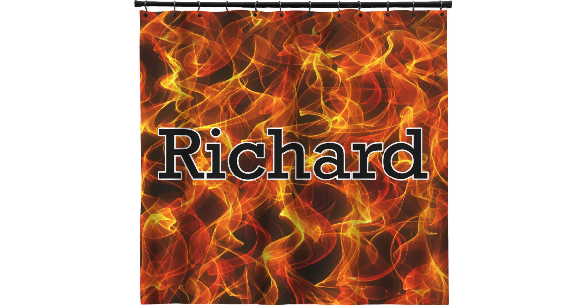 Custom Fire Shower Curtain (Personalized) | YouCustomizeIt