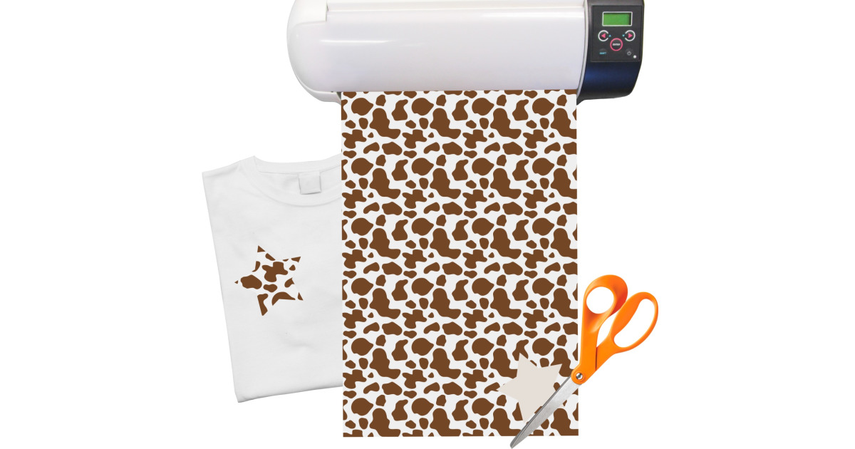 Custom Cow Print Heat Transfer Vinyl Sheet (12"x18") | YouCustomizeIt