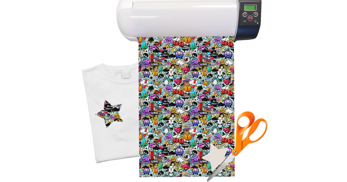 Custom Graffiti Heat Transfer Vinyl Sheet (12"x18") | YouCustomizeIt