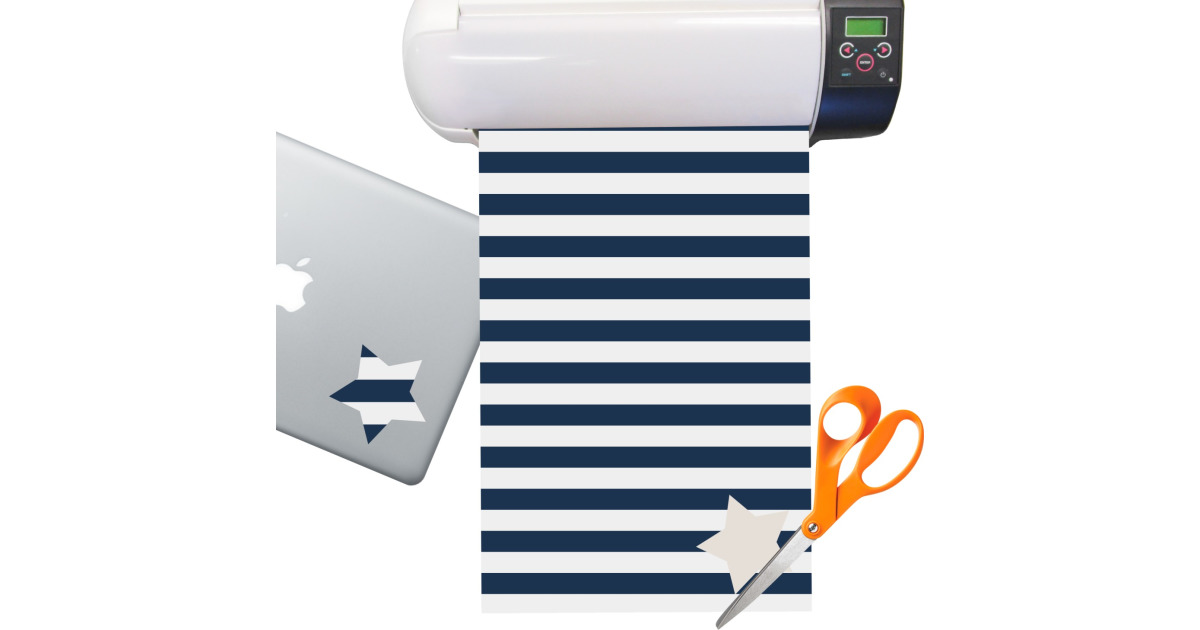 Custom Horizontal Stripe Sticker Vinyl Sheet (Permanent) | YouCustomizeIt