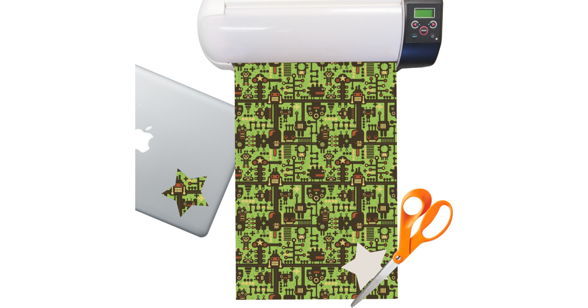 Custom Industrial Robot 1 Sticker Vinyl Sheet (Permanent) | YouCustomizeIt