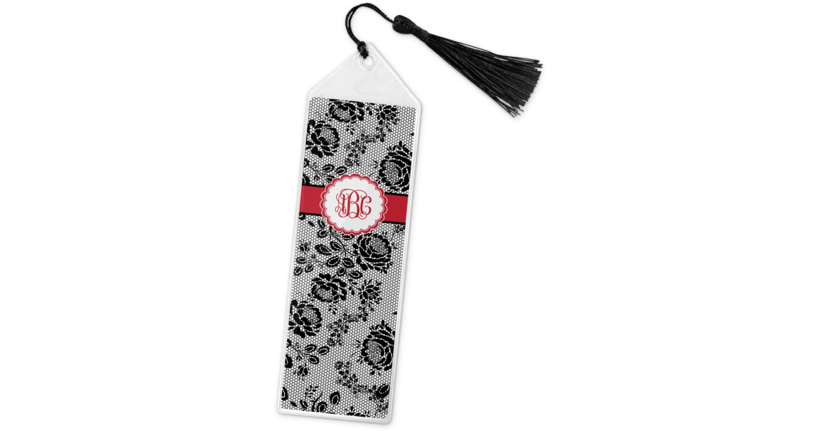 Custom Black Lace Book Mark w/Tassel (Personalized) | YouCustomizeIt