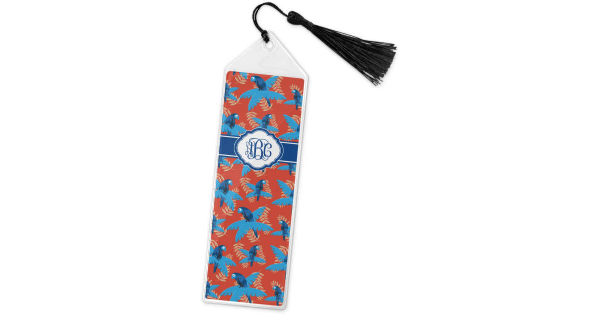 Custom Blue Parrot Book Mark w/Tassel (Personalized) | YouCustomizeIt