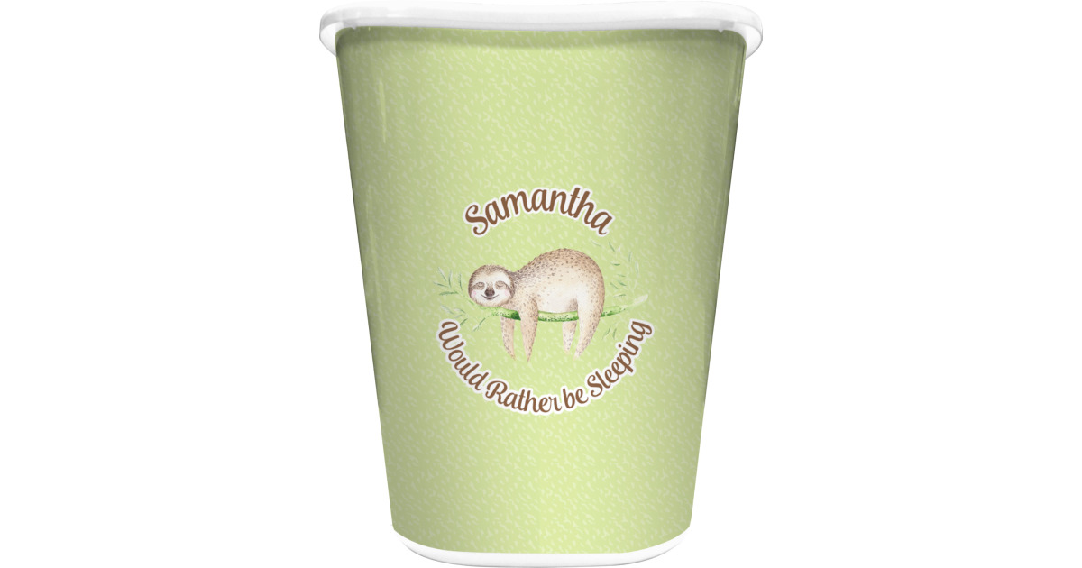 Custom Sloth Waste Basket (Personalized) | YouCustomizeIt