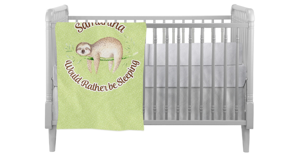 Custom Sloth Crib Comforter / Quilt (Personalized) | YouCustomizeIt
