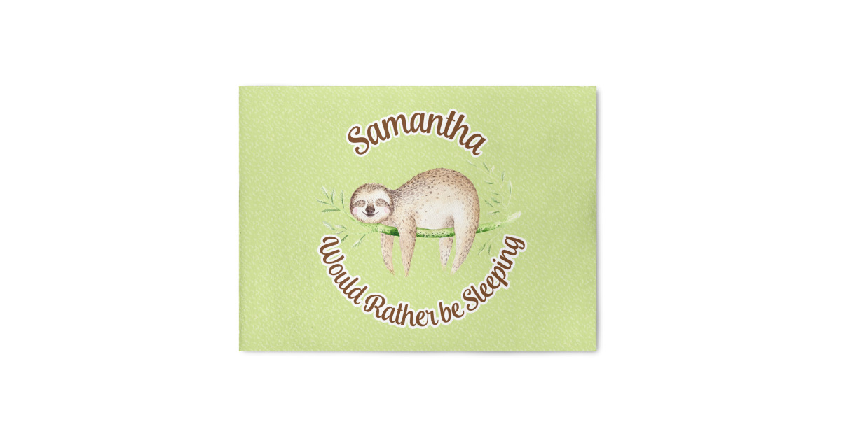 Custom Sloth Area Rug (Personalized) | YouCustomizeIt