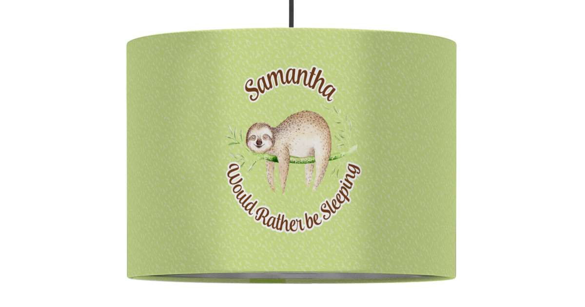 Custom Sloth Drum Pendant Lamp (Personalized) | YouCustomizeIt