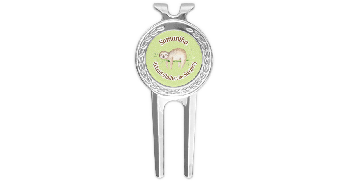 Custom Sloth Golf Divot Tool & Ball Marker (Personalized) | YouCustomizeIt