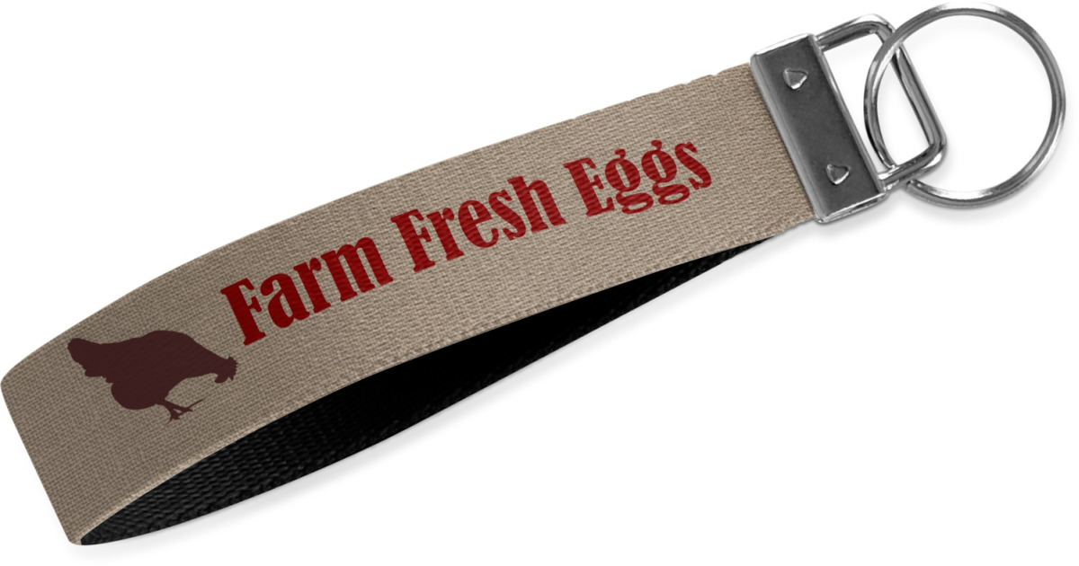 Custom Farm Quotes Wristlet Webbing Keychain Fob (Personalized ...