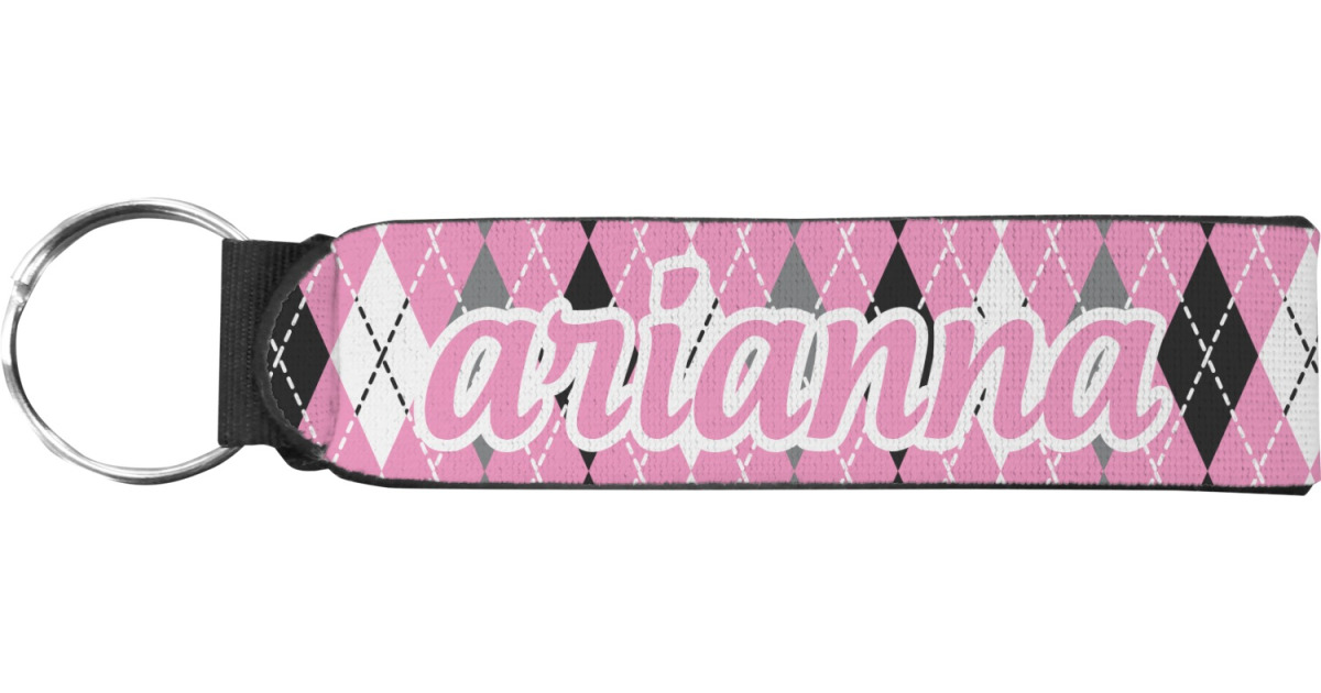 Custom Argyle Neoprene Keychain Fob (Personalized) | YouCustomizeIt