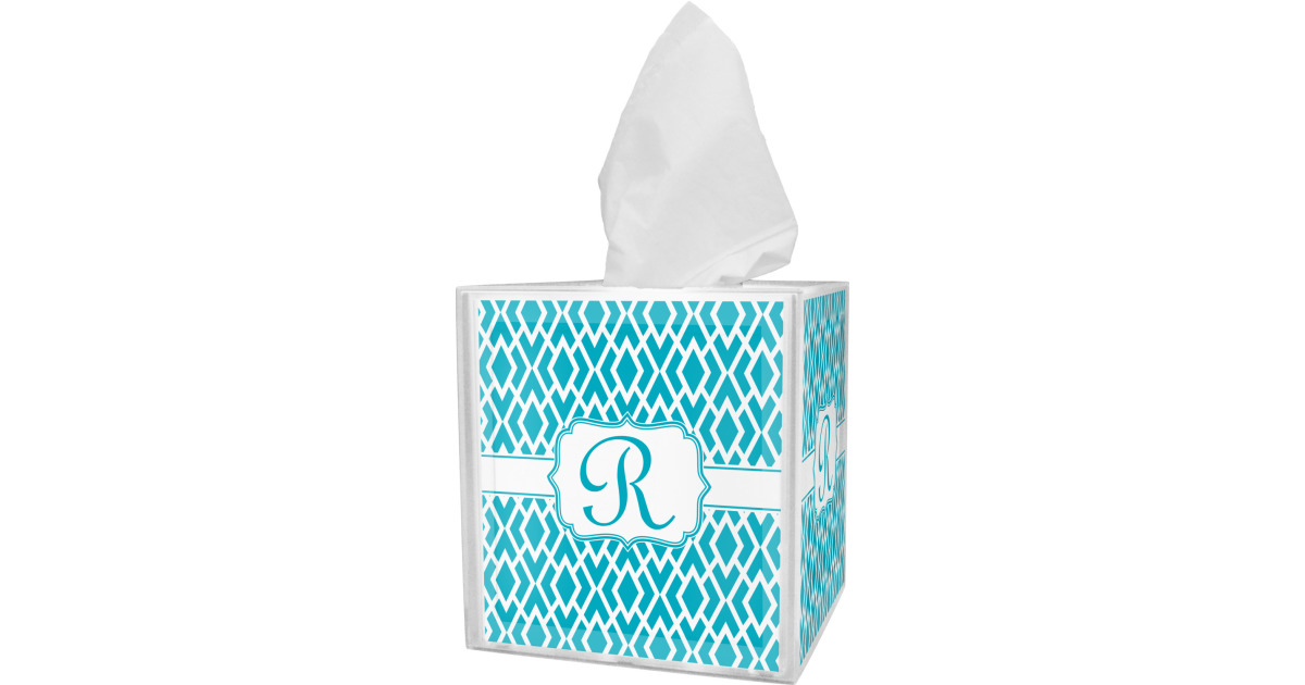 Custom Geometric Diamond Tissue Box Cover (Personalized) | YouCustomizeIt
