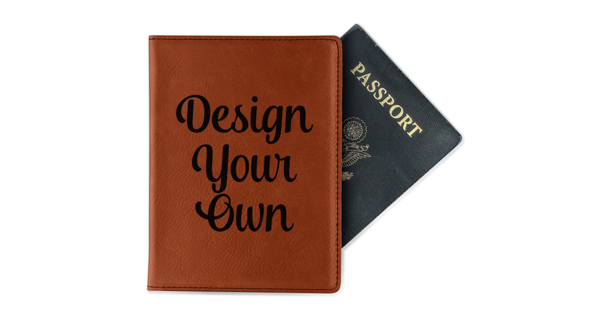 Custom Passport Holders - Faux Leather - Single-Sided | Design ...