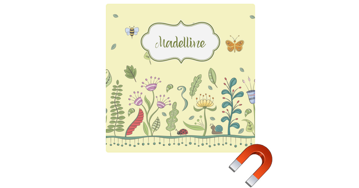 Custom Nature Inspired Square Car Magnet - 10" (Personalized ...