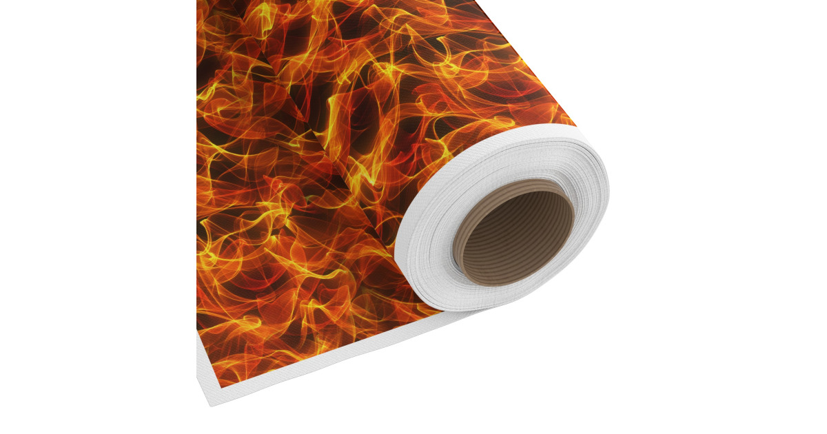 Custom Fire Fabric by the Yard - Copeland Faux Linen | YouCustomizeIt
