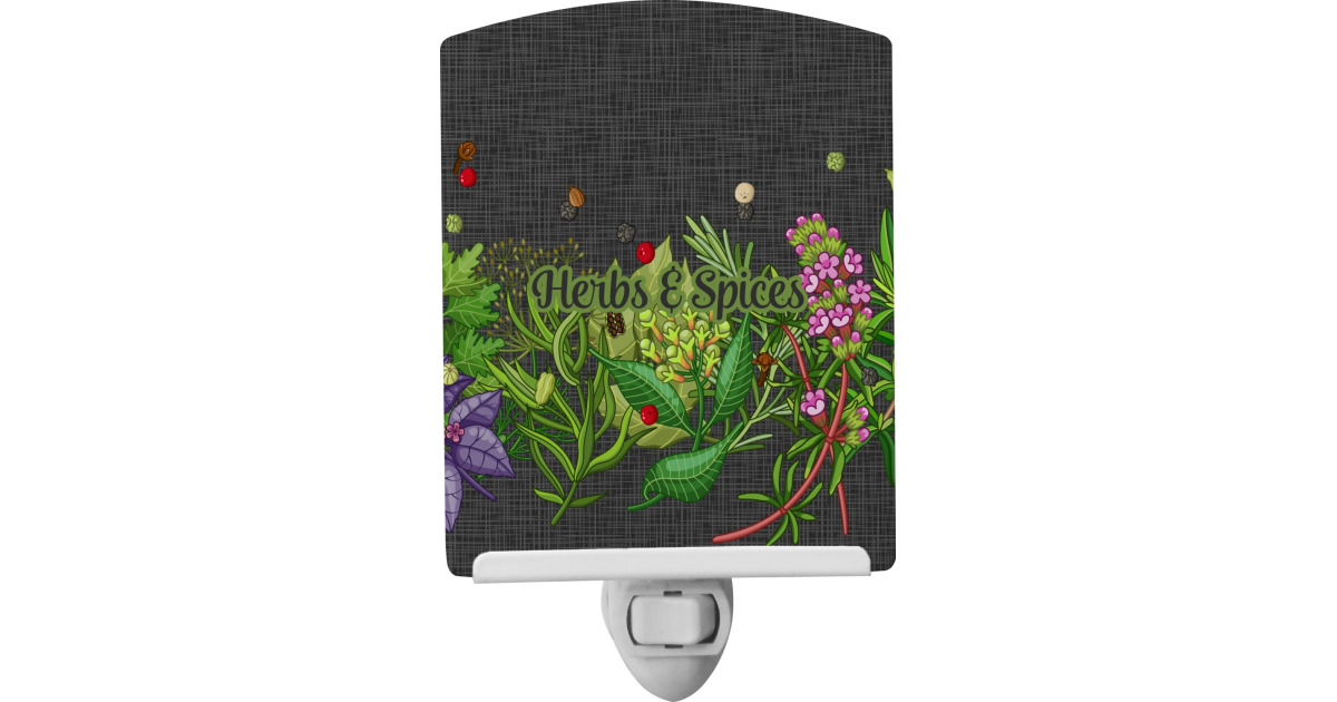 Custom Herbs & Spices Ceramic Night Light (Personalized) | YouCustomizeIt