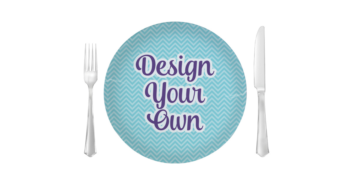 Custom 10" Glass Lunch / Dinner Plates | Design & Preview Online ...
