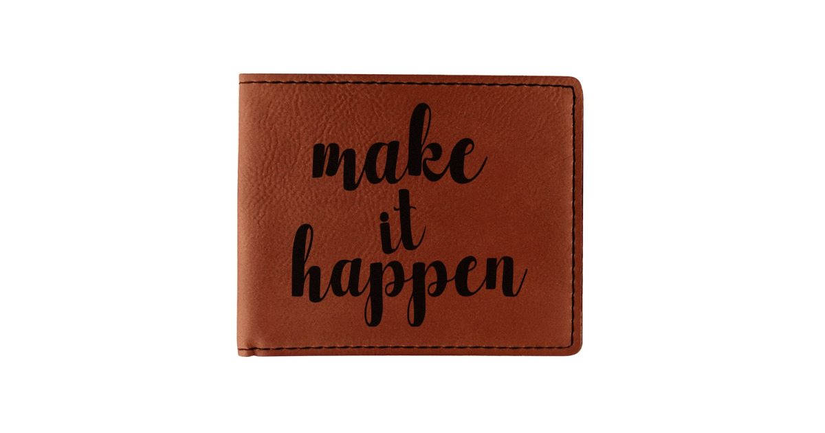 Custom Inspirational Quotes and Sayings Leatherette Bifold Wallet ...