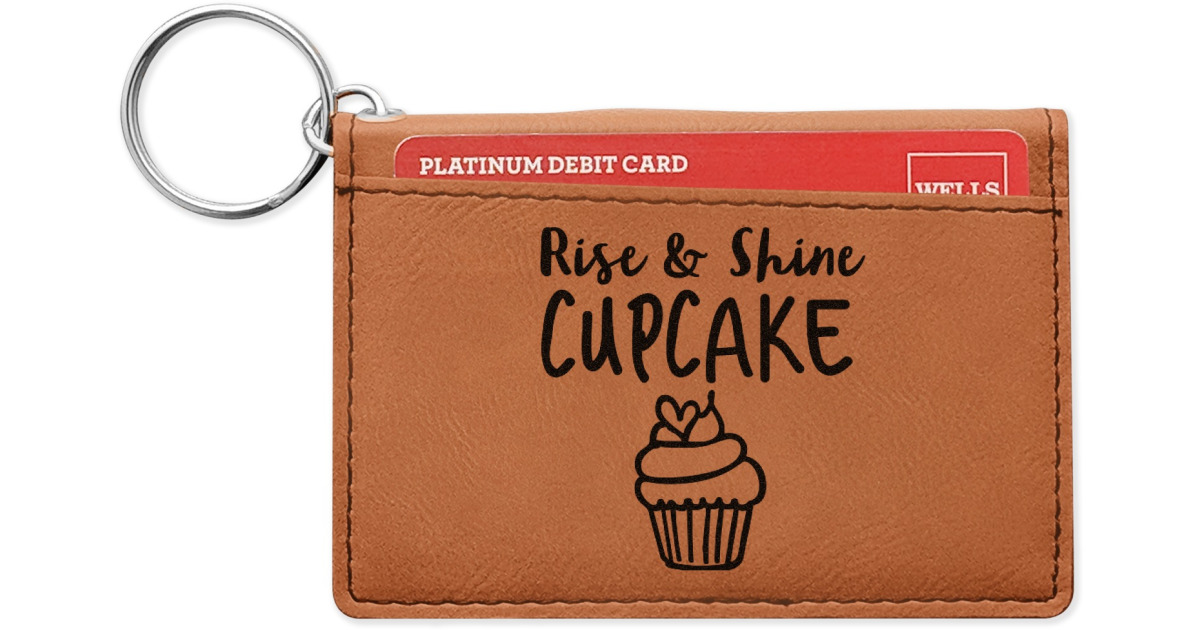 Custom Cute Quotes and Sayings Leatherette Keychain ID Holder ...