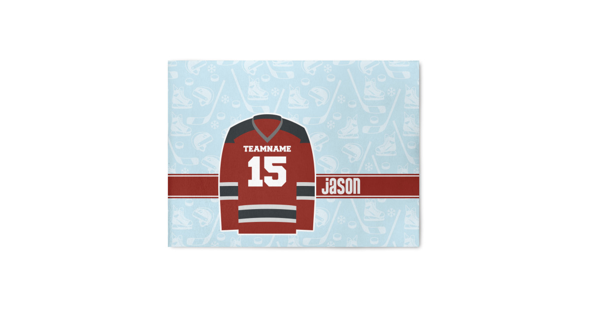 Custom Hockey Area Rug (Personalized) | YouCustomizeIt