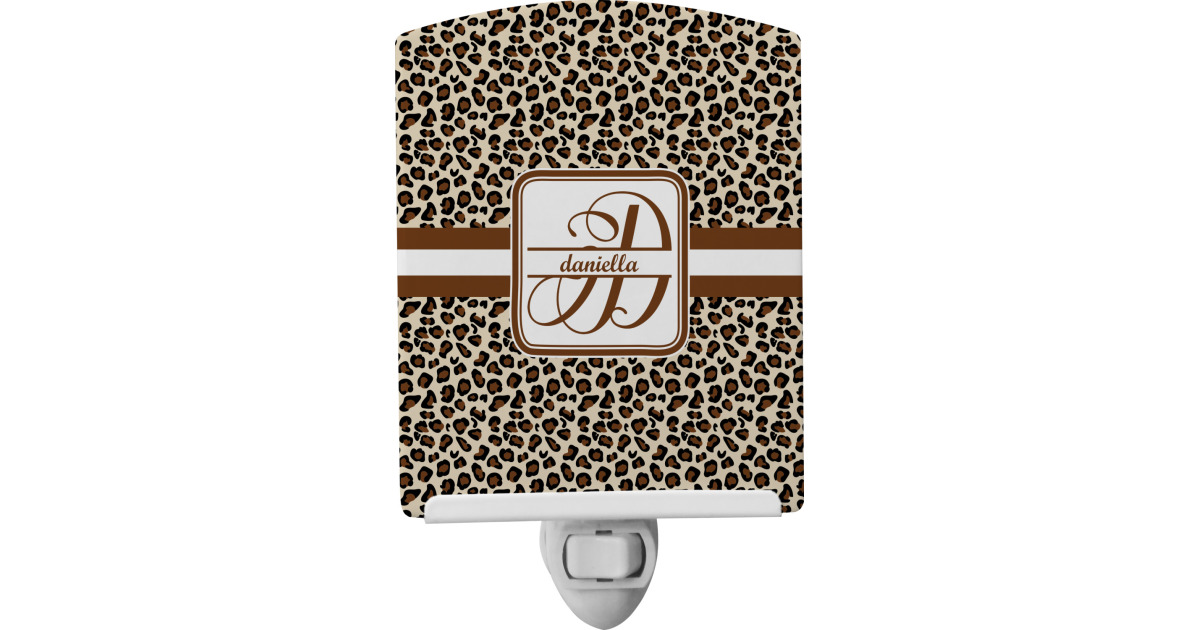 Custom Leopard Print Ceramic Night Light (Personalized) | YouCustomizeIt