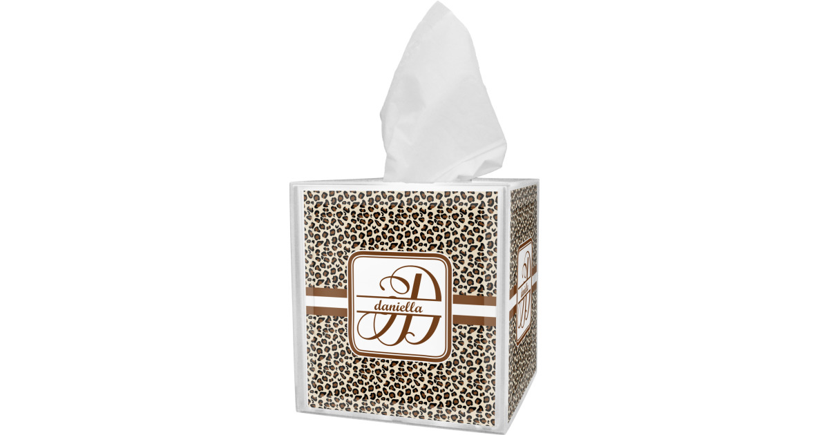 Custom Leopard Print Tissue Box Cover (Personalized) | YouCustomizeIt