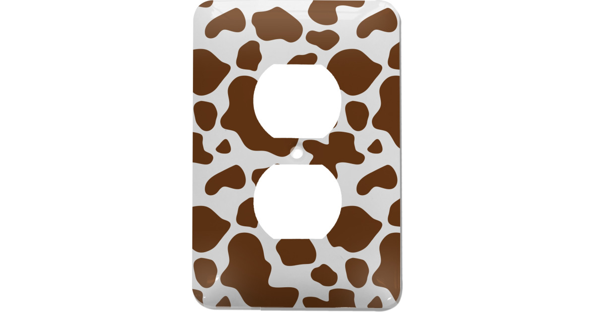 Custom Cow Print Electric Outlet Plate | YouCustomizeIt