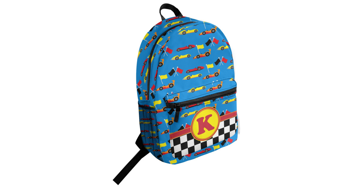 Custom Racing Car Kids Backpack (Personalized) | YouCustomizeIt