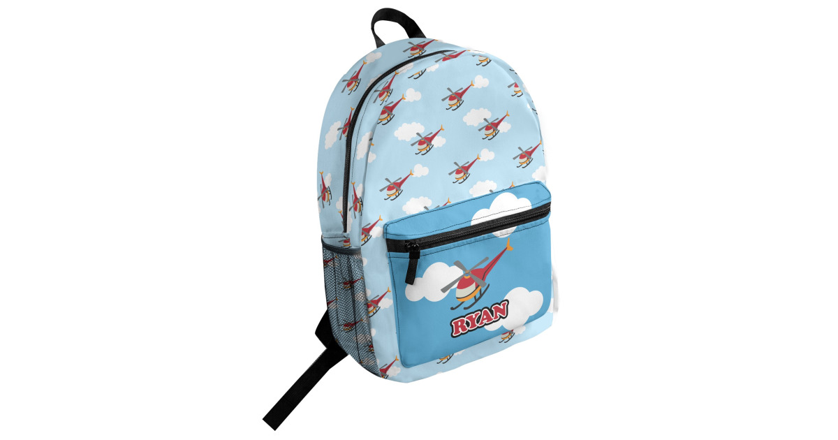 Custom Helicopter Kids Backpack (Personalized) | YouCustomizeIt