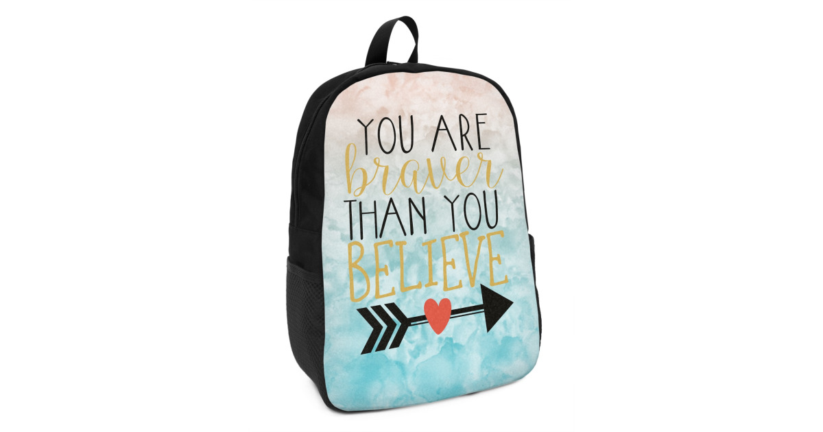 Custom Inspirational Quotes Kids Backpack | YouCustomizeIt