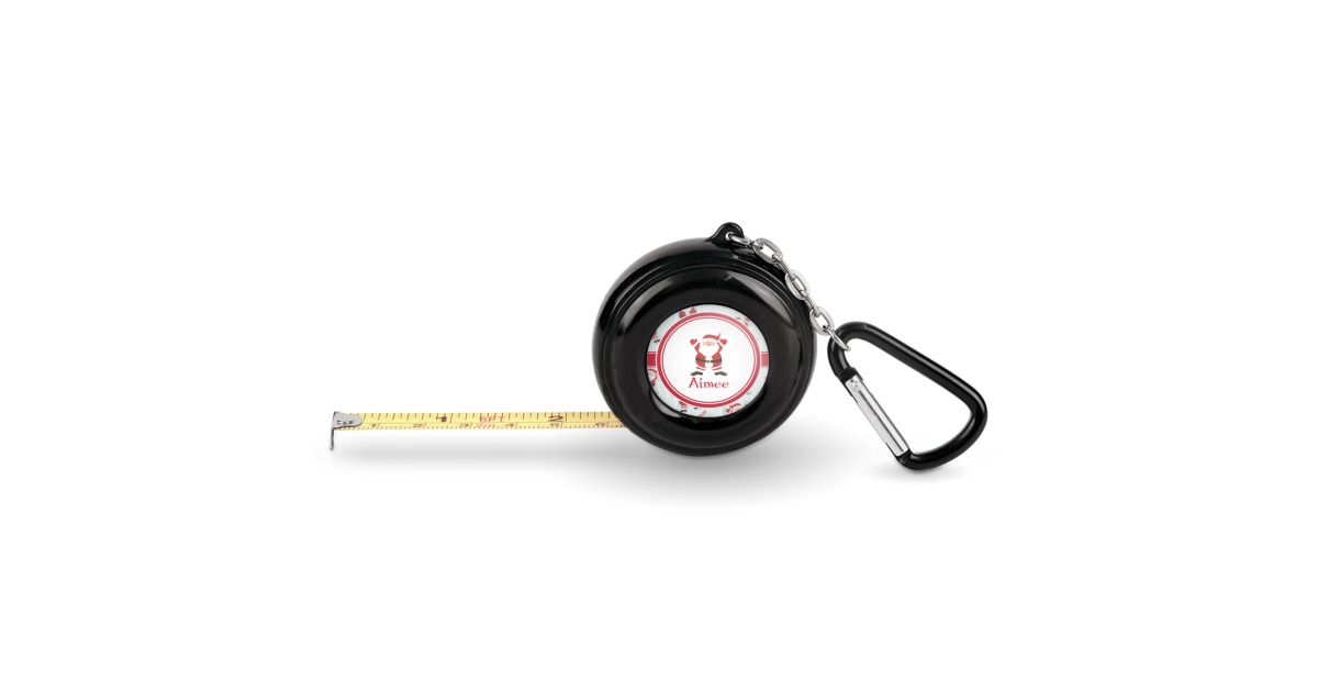 Custom Santa Clause Making Snow Angels Pocket Tape Measure - 6 Ft w ...