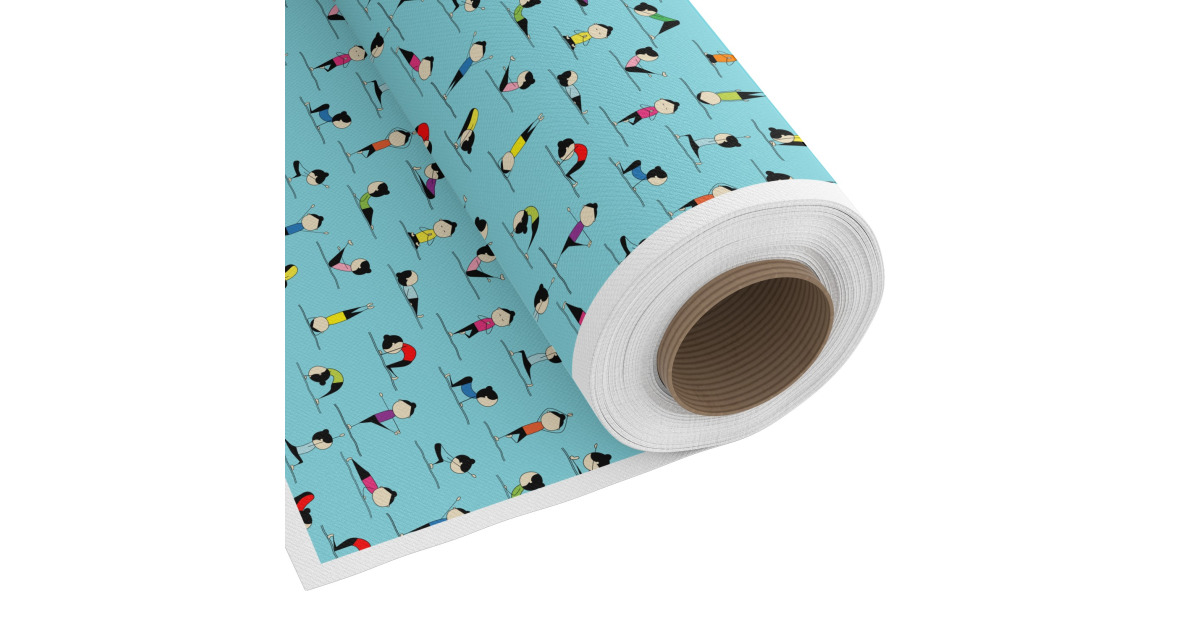 Custom Yoga Poses Fabric by the Yard | YouCustomizeIt