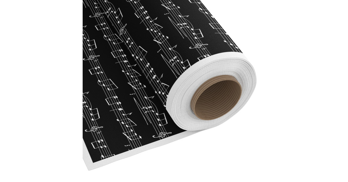 Custom Musical Notes Fabric by the Yard - PIMA Combed Cotton ...