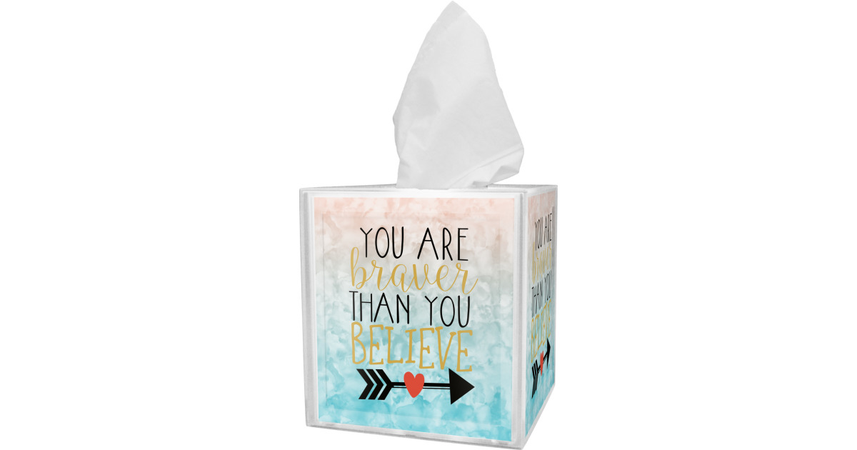 Custom Inspirational Quotes Tissue Box Cover | YouCustomizeIt