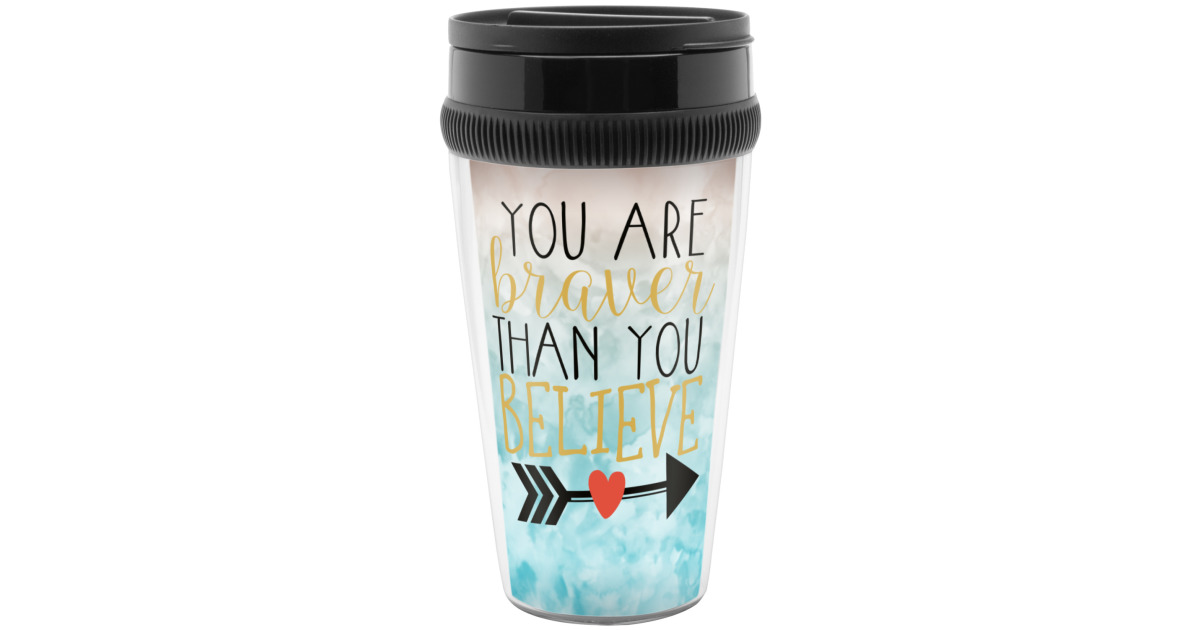 Custom Inspirational Quotes Acrylic Travel Mug without Handle ...
