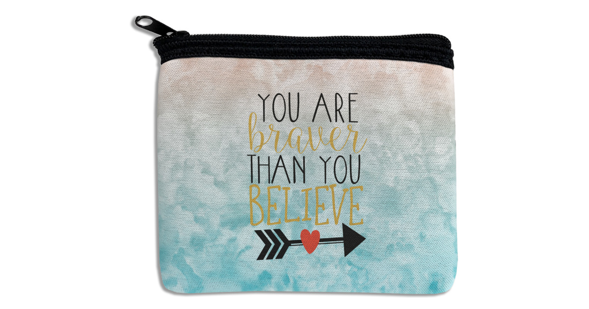 Custom Inspirational Quotes Rectangular Coin Purse | YouCustomizeIt