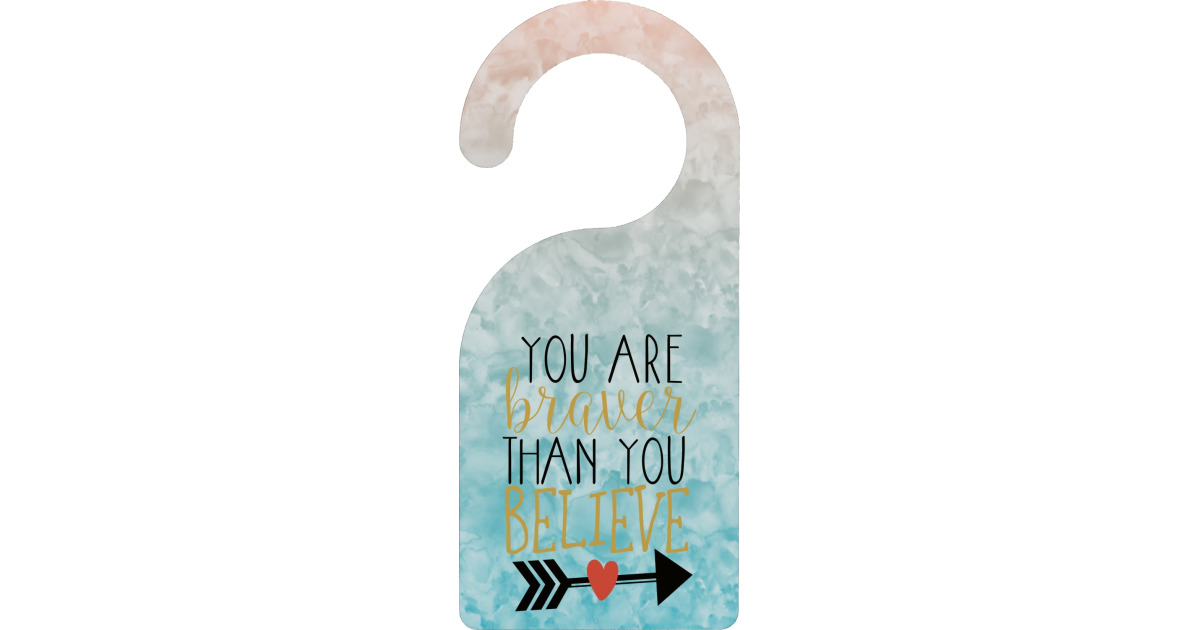 Custom Inspirational Quotes Door Hanger | YouCustomizeIt