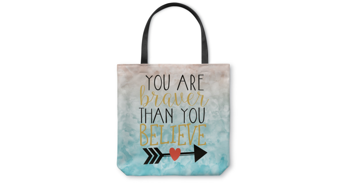 Custom Inspirational Quotes Canvas Tote Bag | YouCustomizeIt